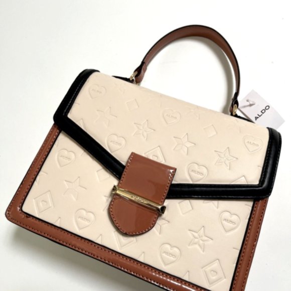 Aldo | Bags | Nwt Original Aldo Top Handle Crossbody Bag Embossed Heart ...